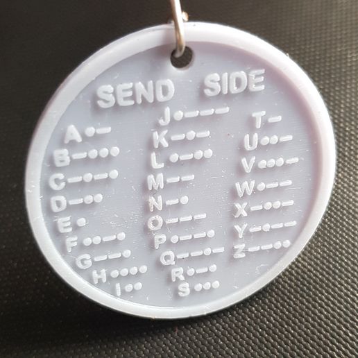 🧑‍💻 Morse code coin・ STL File for 3D printing・Cults