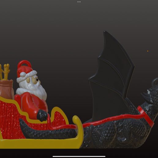 STL file Dragon Sleigh Christmas Ornament 🐉 (3MF)・Design to download ...