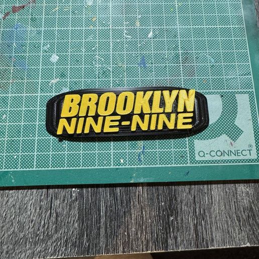 STL file BROOKLYN NINE NINE LOGO 3D PRINT DECORATION 👾 ・3D printer ...
