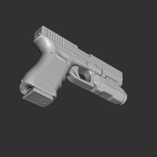 STL file Glock 17 Gen4 Inforce APL Real Size Scan 3D Gun Mold 🔫 ...