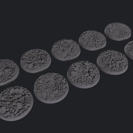 3D file Printable 40mm Round Bases 10 Pack | STL Files 40x40mm ...