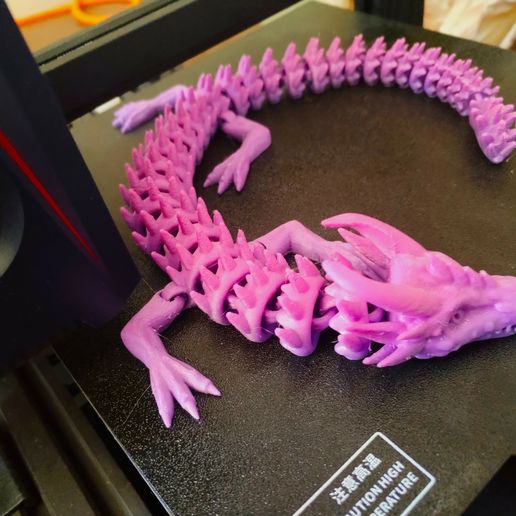 🐉 Articulated Dragon・3D Print with the Anycubic Kobra 2 Neo 3D printer ...