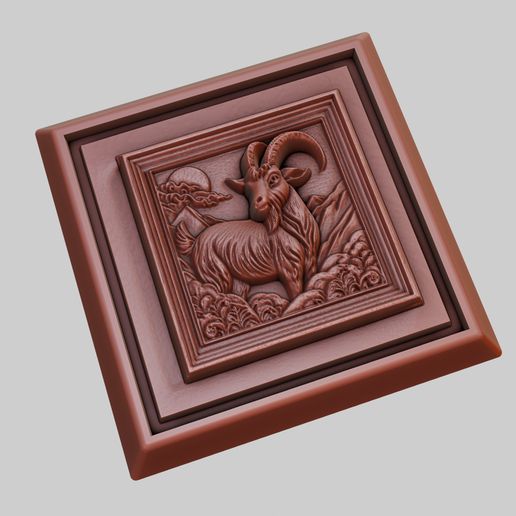 3D file Goat Animal 3D Model for CNC Router Laser & 3D Printer 🐐 ・3D ...