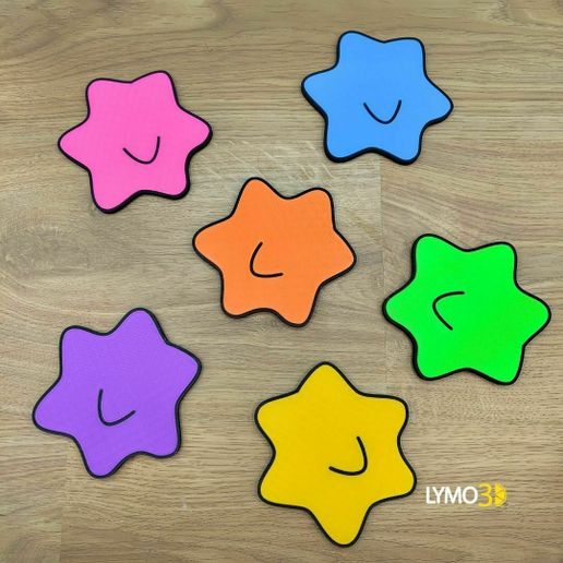 STL file Susuwatari Candy Coasters (2 Colors) 🍬 ・3D print design to download・Cults