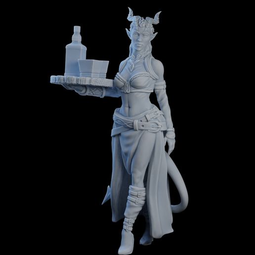 Archivo STL gratis Camarera Demonio 🎲 (OBJ)・Plan para descargar y imprimir en 3D・Cults