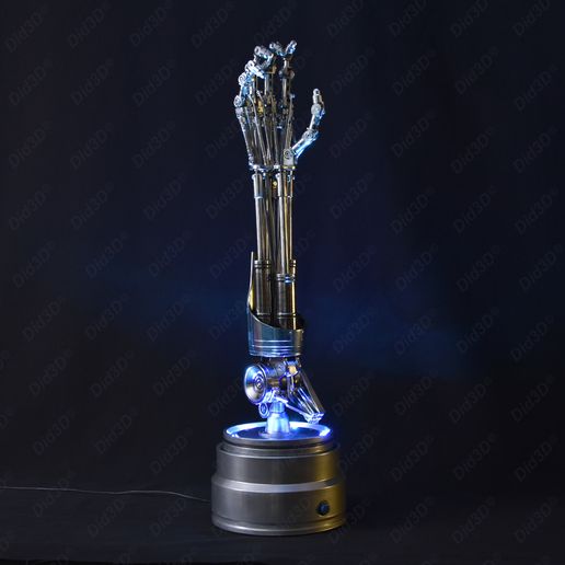 💪 TERMINATOR2 Animatronic arm reel size 66cm・ 3D File for 3D printing・Cults