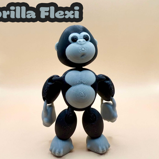 🦍 Gorilla Flexi / Articulated・ 3D File for 3D printing・Cults