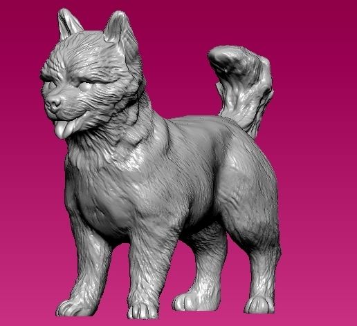 STL file Tsuki Dog model - 3D print 🐕 ・3D print model to download・Cults