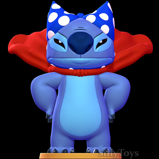 3D file SuperHero Stitch - Lilo and Stitch 🦸 ・3D printer model to ...