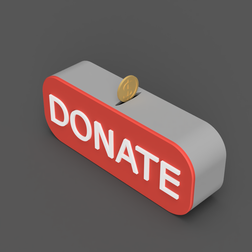 📦 Donation Box・ STL File for 3D printing・Cults