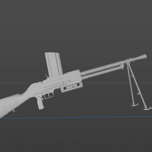 Archivo STL French Chatellerault 1924-29 machine gun digital model ...