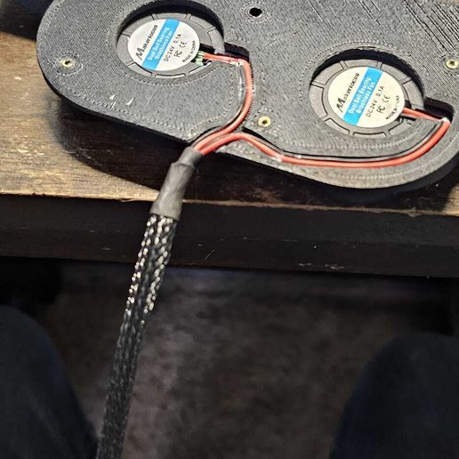 🛏️ K1/C/Max Heated Bed Chamber Fans Dual 5015・ STL File for 3D printing ...