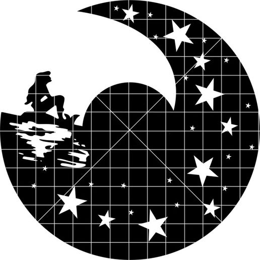 🧜‍♀️ Mermaid for laser cutting on vinyl record DXF file・ DXF File for ...