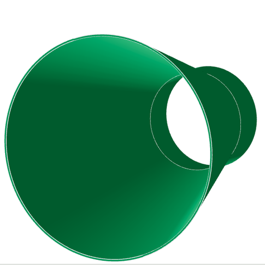 🎺 80mm - 180m intake trumpet・ OBJ File for 3D printing・Cults