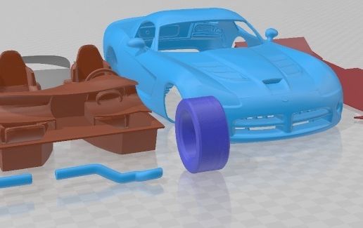 3D file Dodge Viper SRT10 2010 Printable Car 🚗 ・3D printing idea to ...