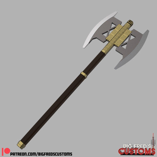 🪓 Gimli's Battle Axe (Lord of the Rings)・ 3D File for 3D printing・Cults
