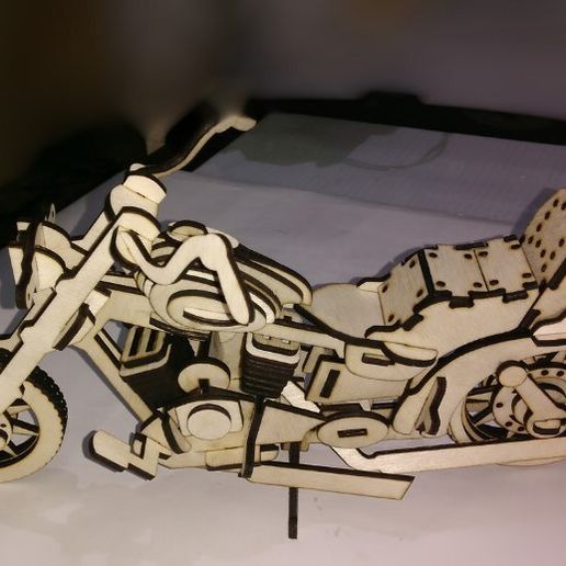 🏍️ Harley Davidson motorcycle・ DXF File for CNC machining - Laser ...