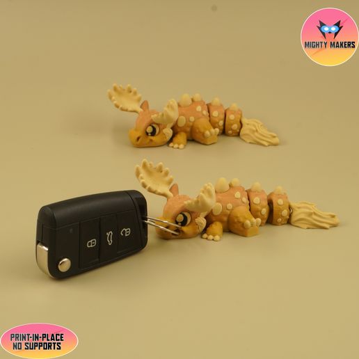 👶 Flexi Baby Moose Dragon・Free STL File for 3D printing・Cults
