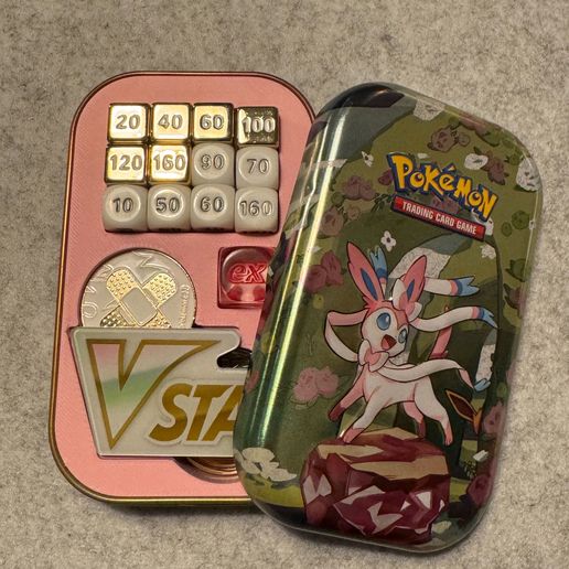🐉 Pokémon Mini Tin Insert - tight fit・ STL File for 3D printing・Cults