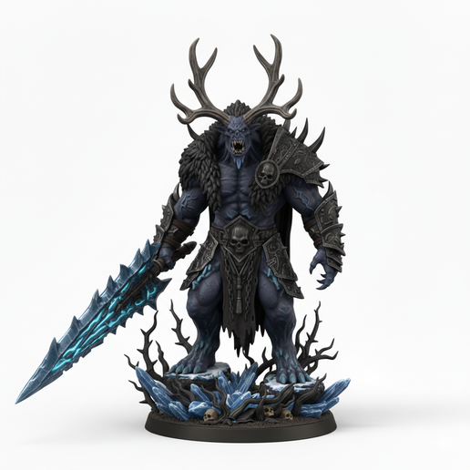 🧊 Frost Revenant – Ice Undead Fantasy STL Figure・Free STL File for 3D ...