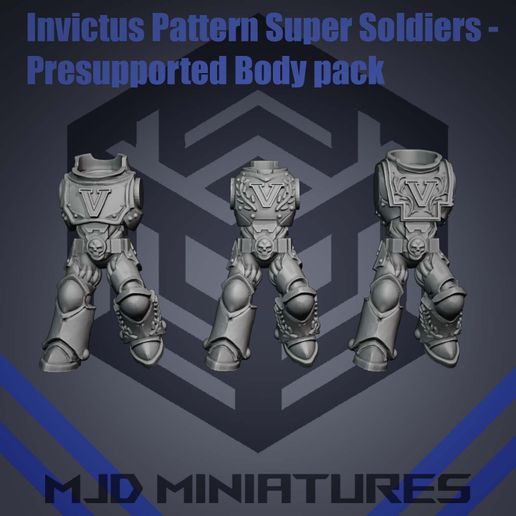🛰 Invictus Pattern Super Soldiers - Presupported Body pack・Free 3D File ...