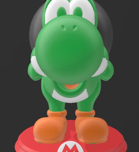 🍎 Suporte Alexa Echo Dot 4a e 5a Geração Yoshy Super Mario Bros・ STL ...