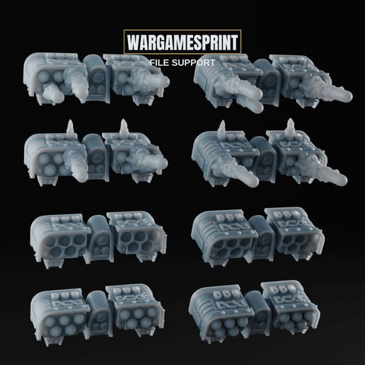 🌀 X8 CYCLONE MISSILE LAUNCHER FOR TERMI, CATAPHRAC MARINE WOLF・ 3D File ...