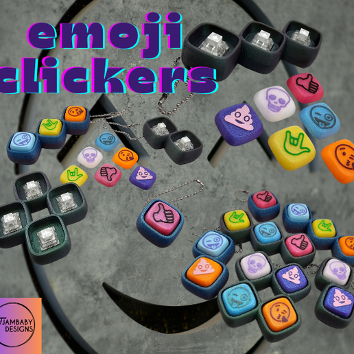 🗝️ My Favorite Emoji Clickers・ 3D File for 3D printing・Cults