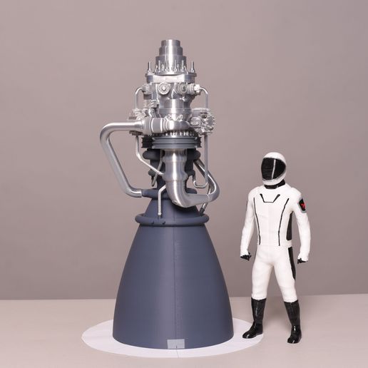 3D printed SpaceX Raptor 3 engine・Cults