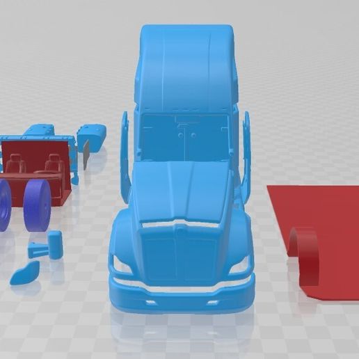 🚚 Kenworth T680 2015 – STL Truck Model with Separate Parts・ 3D File for ...