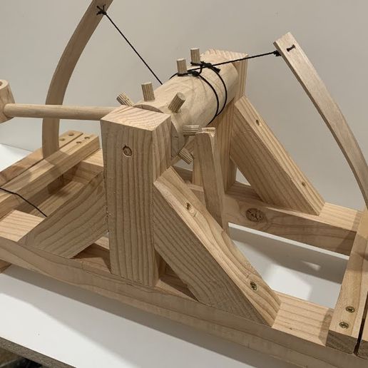 STL file Leonardo Da Vinci Catapult 🎨 ・3D print design to download・Cults
