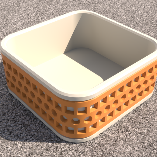 STL file Small Square Open Decorative Storage Box 🤏 ・3D printing ...