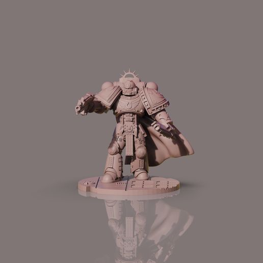 ⚔ Ultramarine Captain Severus Warhammer・Free STL File for ・Cults