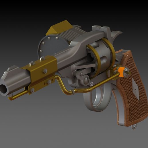 🔫 Bioshock Fully Upgraded Revolver・ 3D File for 3D printing・Cults