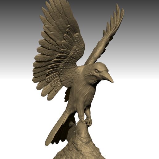 🐦 Raven・ STL File for 3D printing・Cults