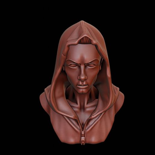3D file Hooded Fiend Beast Bust 👤 ・Template to download and 3D print・Cults