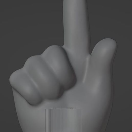 middle finger pointer 3d print