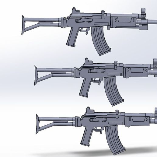 🔫 R4-R5-R6 Vector South-African assault rifles 3D print model・ 3D File ...