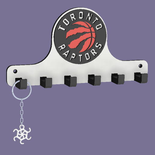 STL file Toronto Raptors NBA KEYS HOLDER WALL 🏀 ・3D printable design to ...