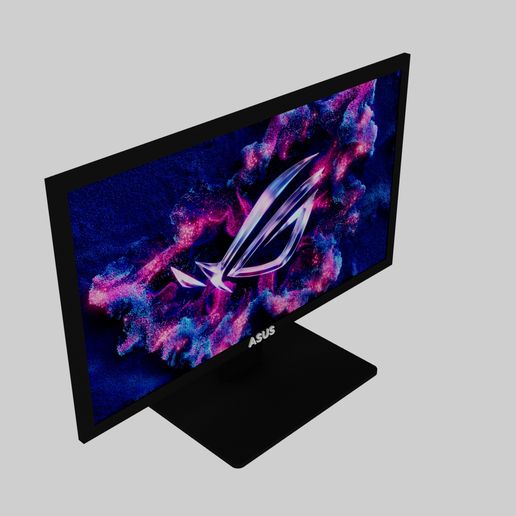 Archivo OBJ ASUS ROG Monitor 3D Model 🔌 ・Diseño de impresora 3D para ...