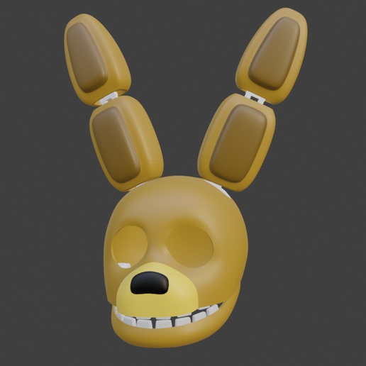 🎭 Five Nights at Freddy's SpringBonnie Wearable Head Mask Moving Jaw ...