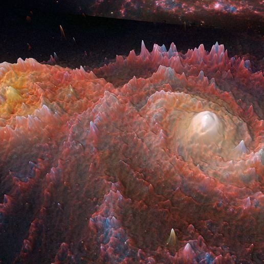 STL file Ic 2163 & NGC 2207 Composite hubble webb ⭐ (3MF)・Template to ...