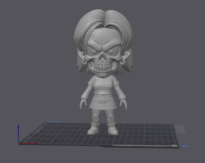 🤖 Android number 18 skeleton・Free STL File for 3D printing・Cults