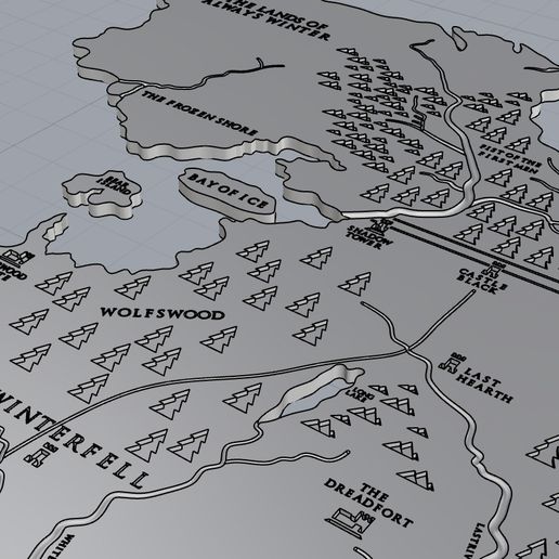 🗺️ Map of Westeros - War Table - Game of Thrones・ STL File for ・Cults