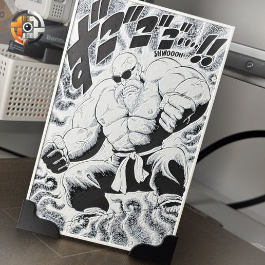 🐉 MASTER ROSHI | DRAGON BALL - HUEFORGEENTHUSIAST - MANGA PANEL・ STL ...
