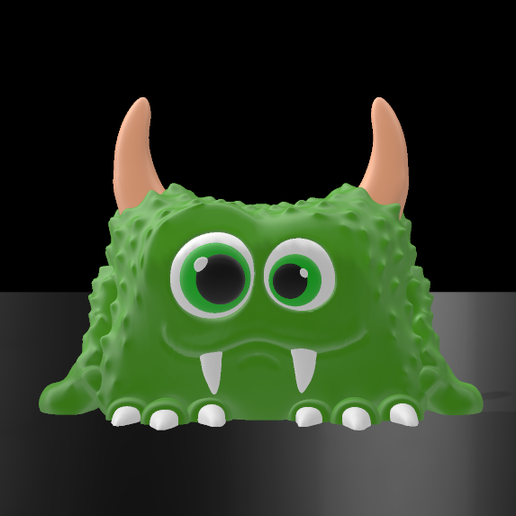 STL file Spiky Cartoon Monster 👹 (3MF)・3D print design to download・Cults