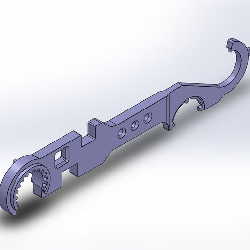🔫 Ar15 M4 8in1 Airsoft Armorer Wrench・ STL File for 3D printing and CNC ...