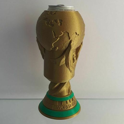 🗺️ Copa del Mundo Chop porta latas grande・Archivo STL Gratis para ・Cults
