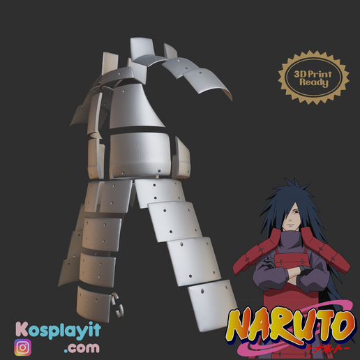 📁 Madara Uchiha Armor 3D Model Digital File - Naruto Shippuden Cosplay ...