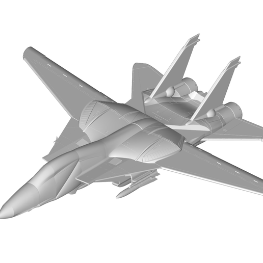 🛩️ Grumman F-14 Tomcat・ OBJ File for 3D printing・Cults
